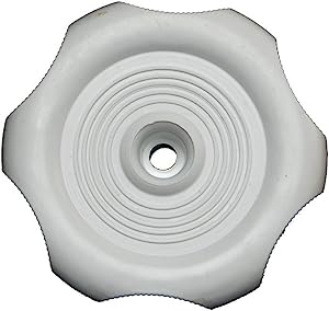 -SALE- RV Designer Plastic Window Knob White- 1" Shaft