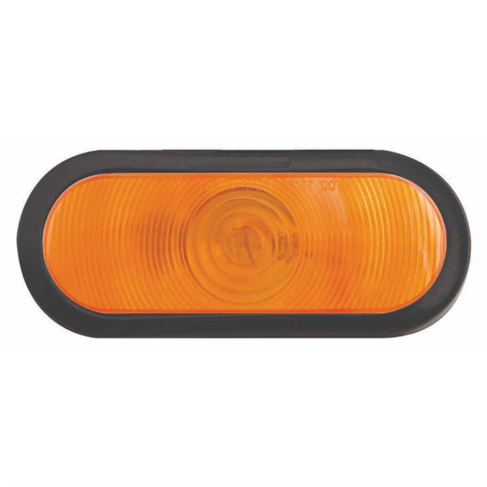 Optronics 6" Oval Amber Stop, Tail & Turn Incandescent Grommet Mounted